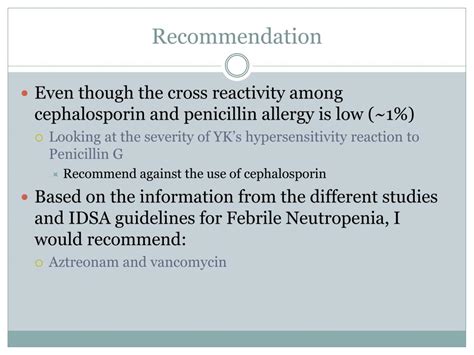 Ppt Allergic Cross Reactivity Among Lactam Antibiotics In Patients With Penicillin Allergies
