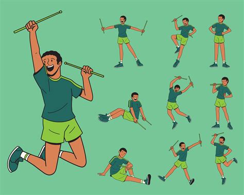 Man Poundfit Dance Cartoon Character 31306333 Vector Art At Vecteezy