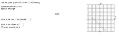 Solved Ay 10 4 Use The Given Graph To Find Each Of The