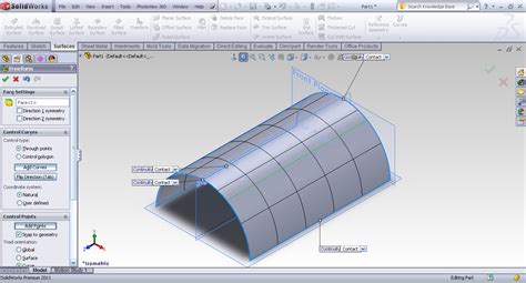 Tutorial Freeform Feature In Solidworks Grabcad Tutorials