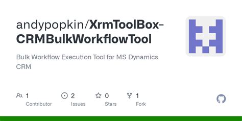 Github Andypopkin Xrmtoolbox Crmbulkworkflowtool Bulk Workflow Execution Tool For Ms Dynamics Crm