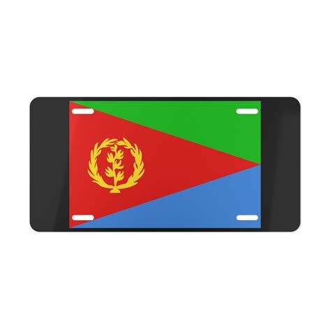 Eritrea Flag Vanity Plate Stryker Wear