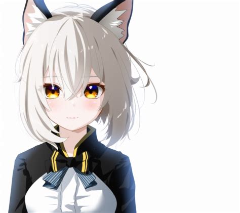 Suzuki Shi Vrchat 1girl Animal Ear Fluff Animal Ears Black Bow