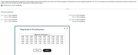 Solved Statistic P Value And Conclusion For The Test