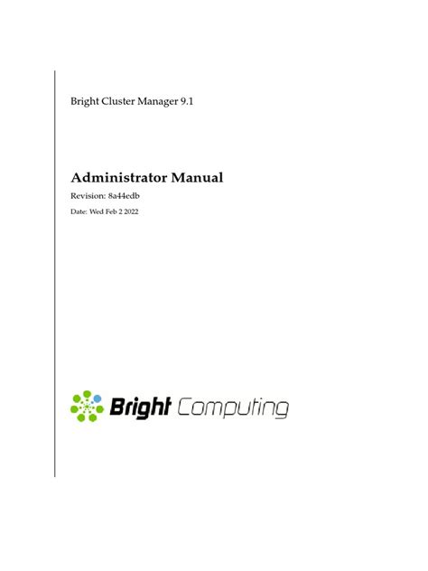 Bright Cluster Manager Admin Manual Pdf Graphics Processing Unit