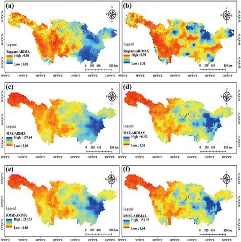The Spatial Patterns Of Three Accuracy Indicators Including
