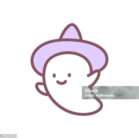 Cute Ghost Wizard Icon Stock Illustration Download Image Now Art