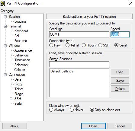 Solved Putty Serial Connect In Windows Won T Work Experts Exchange