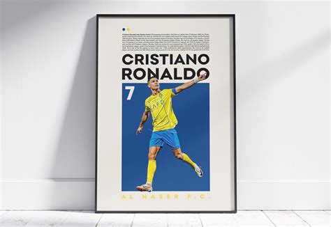 Cristiano Ronaldo Poster Al Nassr Poster Cristiano Ronaldo Print Art