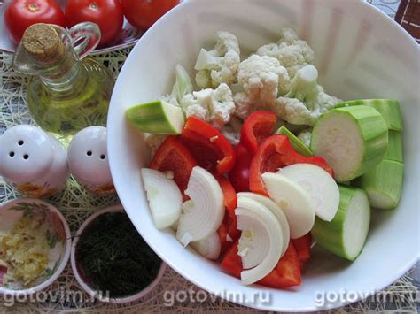 Овощи в духовке запеченные в рукаве для выпечки Рецепт с фото