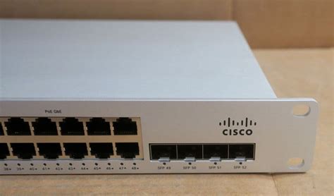 Cisco Meraki Ms210 48lp 48x 1ge Poe 4x Sfp Cloud Managed Switch Unclaimed