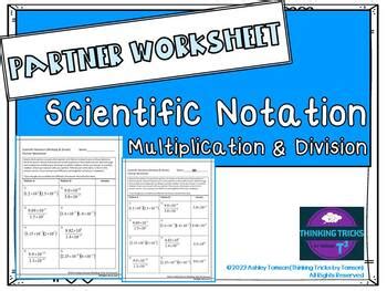 Scientific Notation Multiplication Worksheet TPT