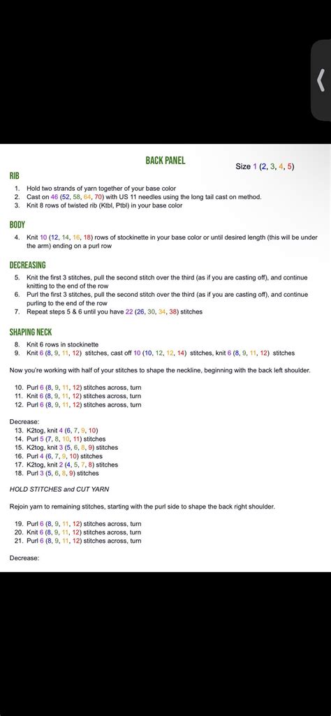 Struggling To Understand A Knitting Pattern Rknitting
