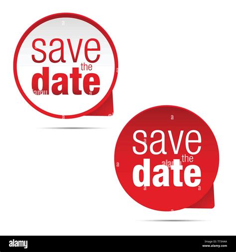 Save The Date Label Sign Stock Vector Image And Art Alamy