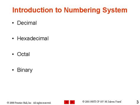 Introduction To Numbering System What Is A Numbering