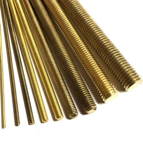 38 Bsw X 36 Threaded Bar B18 31 3 Brass