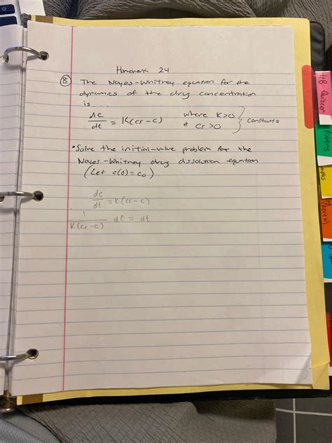 Differential Equations College Calc 2 R Askmath