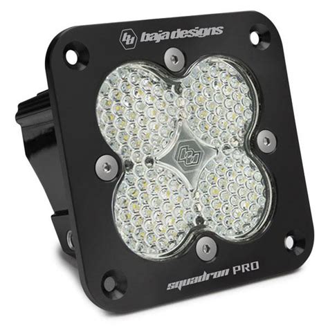 Baja Designs Clear Workscene Squadron Pro Black Flush Mount Led Auxil