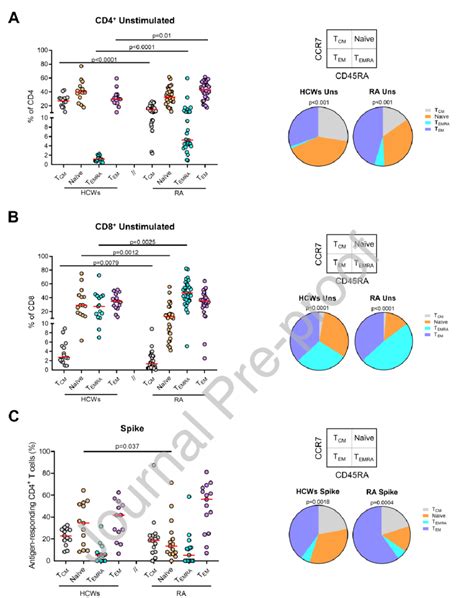 Different Modulation Of The Memory T Cell Phenotype In Cd4 And Cd8 Download Scientific