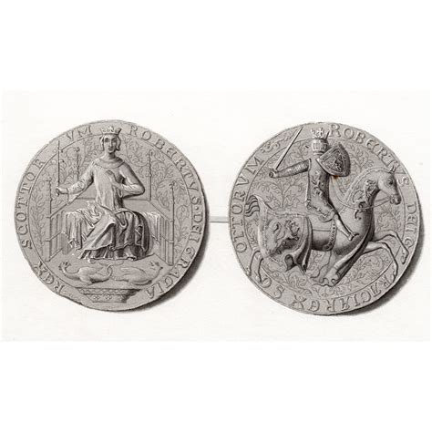 King Robert Ii Of Scotland 1316 1390 Seal Britton Images