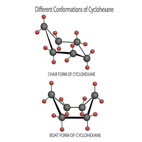 Different Conformations Of Cyclohexane 27798465 Vector Art At Vecteezy
