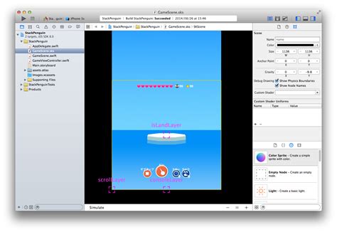 Ios 8 Spritekit でミニゲームをつくる 5 画面パーツ配置 Developersio