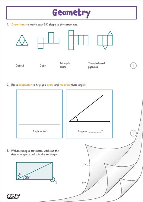 Year 4 Geometry — Maths Assessment Year 4 Cgp Plus