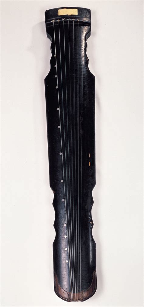 Seven Stringed Zither Named Spring Thunder China Tang Dynasty 618 907 Ad [1230x2620] R
