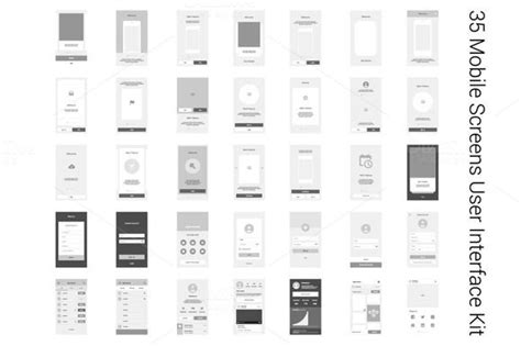 35 Mobile Screens Ui Kit