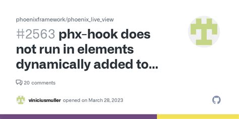 Phx Hook Does Not Run In Elements Dynamically Added To The DOM Issue