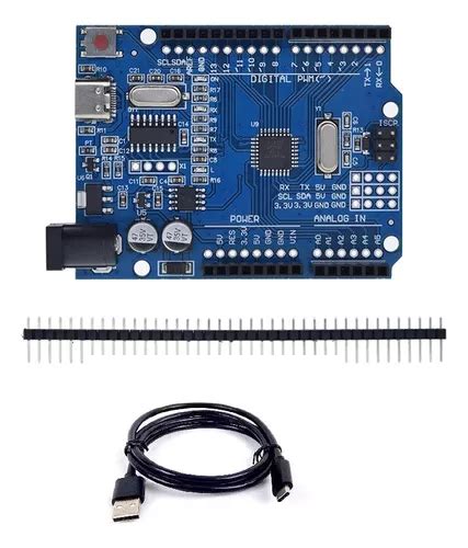 Tarjeta Desarrollo Compatible Arduino Uno R3 Smd Tipo C Cuotas Sin Interés