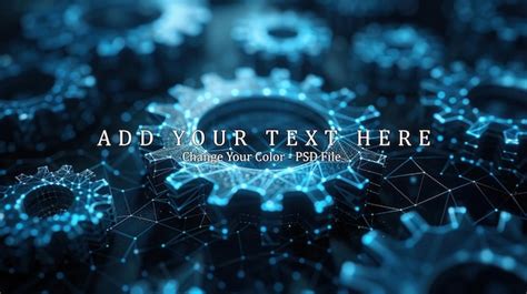 Interconnected Gears In Digital Network Premium Ai Generated Psd