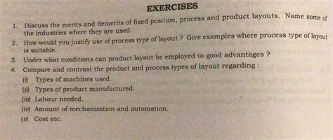 Solved Exercisesdiscuss The Merits And Demerits Of Fixed
