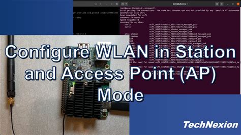 Tutorial How To Setup Wi Fi Sta Or Ap Mode On Technexion Hardware Youtube
