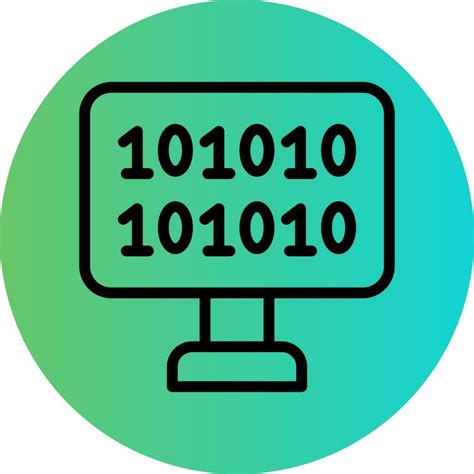 Binary Code Vector Icon Design Vector Art At Vecteezy