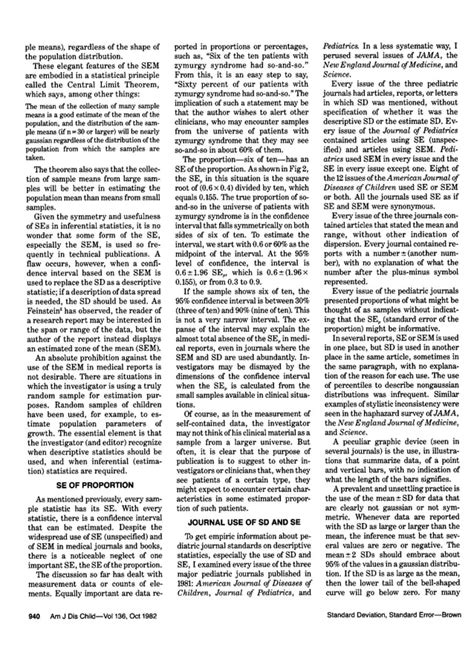 Standard Deviation Standard Error PDF