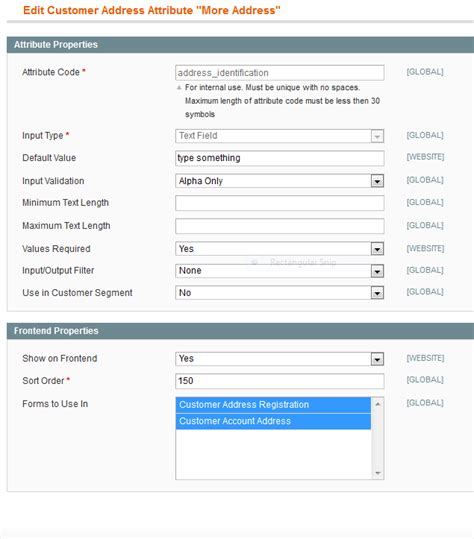 attributes customer new address attribue not showing up in address