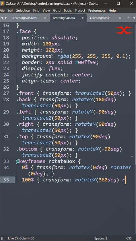 learning axis 3d particle explosion html css javascript websitedesign website
