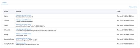 link to event object in cluster events table · issue 7946 · rancher