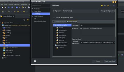 Add Cpputest Library And Includes In A New Build C Stmicroelectronics Community