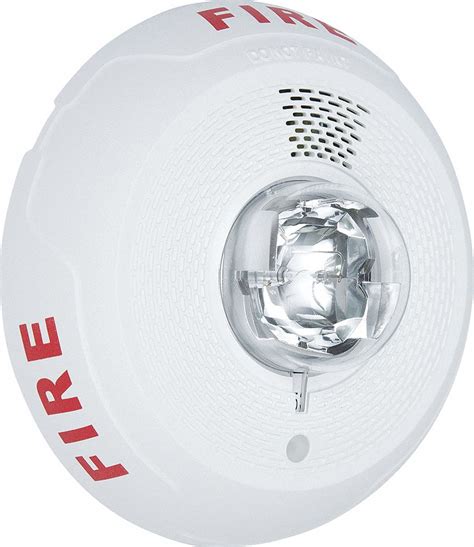 SYSTEM SENSOR Marked Fire White Horn Strobe 54TP82 PC2WL Grainger