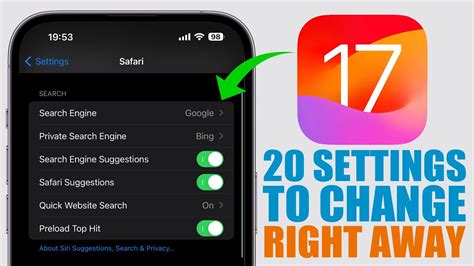 IOS 17 20 NEW Settings You Should CHANGE Immediately YouTube
