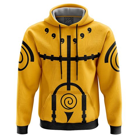 Nine Tails Chakra Mode Naruto Hoodie Otaku Treasure