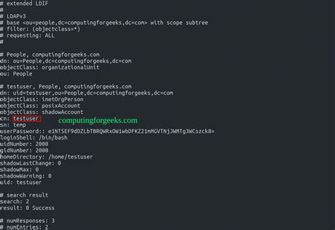 Configure OpenLDAP Client On Rocky Linux AlmaLinux ComputingForGeeks