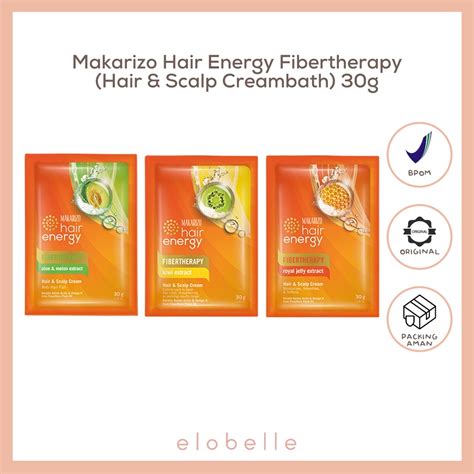 Jual Makarizo Hair Energy Fibertherapy Aloe Melon Extract Royal Jelly Extract Kiwi Extract