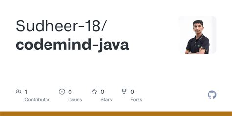 GitHub Sudheer 18 Codemind Java