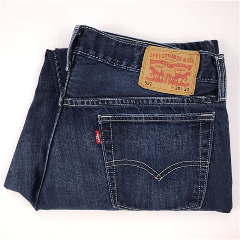 Levis Levis 531 Jeans 35x29 Blue Slim Fit Athletic Flex Cotton Grailed
