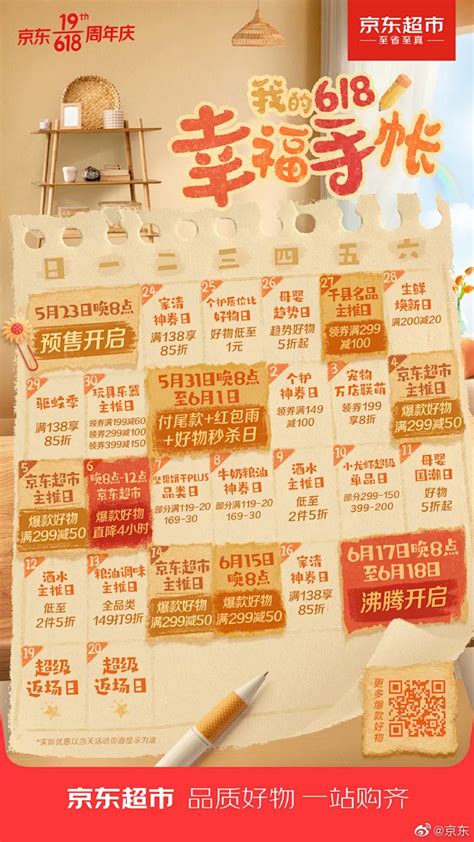 抄作业时间来咯！618还没到，就有同学提前做好笔记啦~一份每天都放价的幸福手账，一个就要满满当当的幸福之家！快收藏关注起来~~618，京东超市和你在一起 敲黑板！今晚2000，你家的幸福