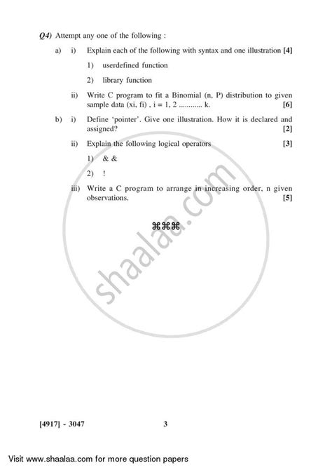 C Programming Turbo C 2015 2016 Bsc Statistics Semester 5 Tybsc