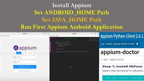 Install Appium In Ubuntu 2204 Install Appium Appimage Youtube